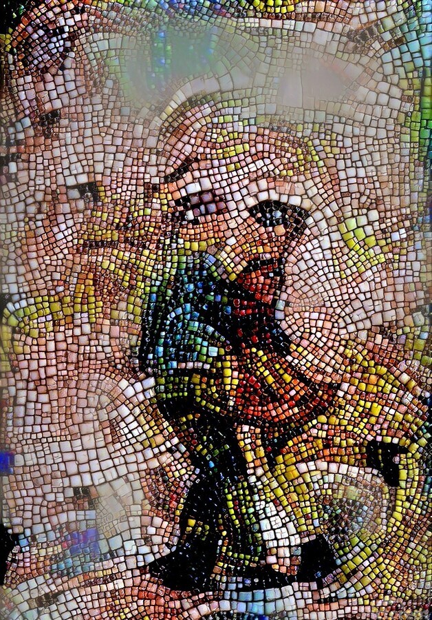 Mosaic dance by Luciano Wall Art