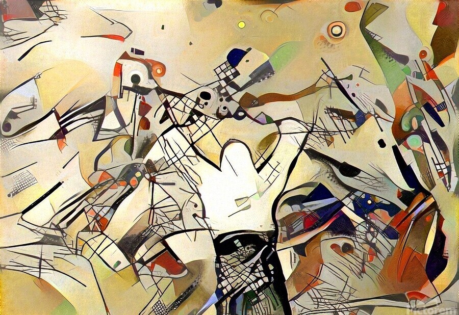 Dynamic Composition by Luciano Wall Art