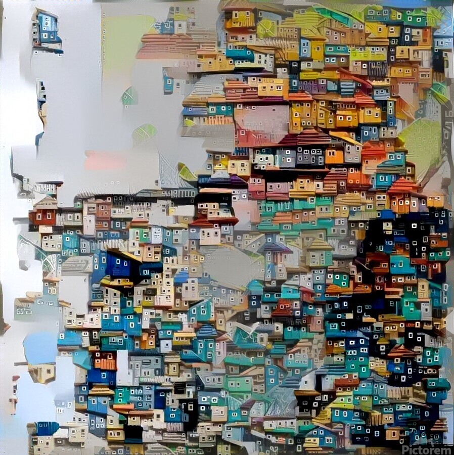 Stacked City by Luciano Wall Art
