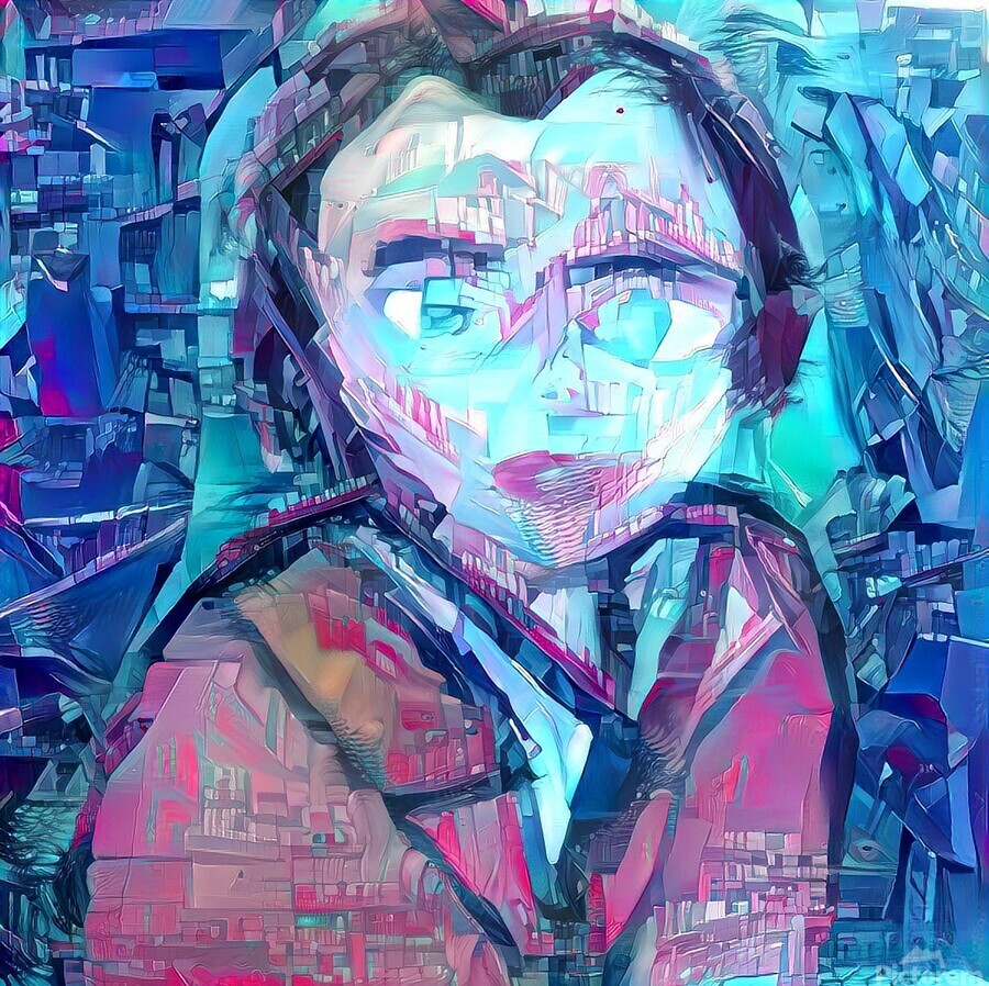 Digital Dreamscape – Fragmented Identity by Luciano Wall Art