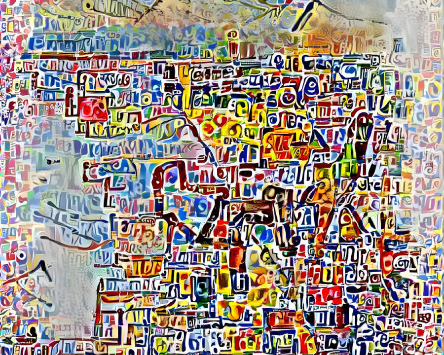 letter reflections by Luciano Wall Art