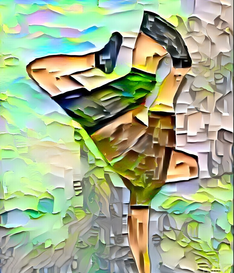 one hand stand by Luciano Wall Art