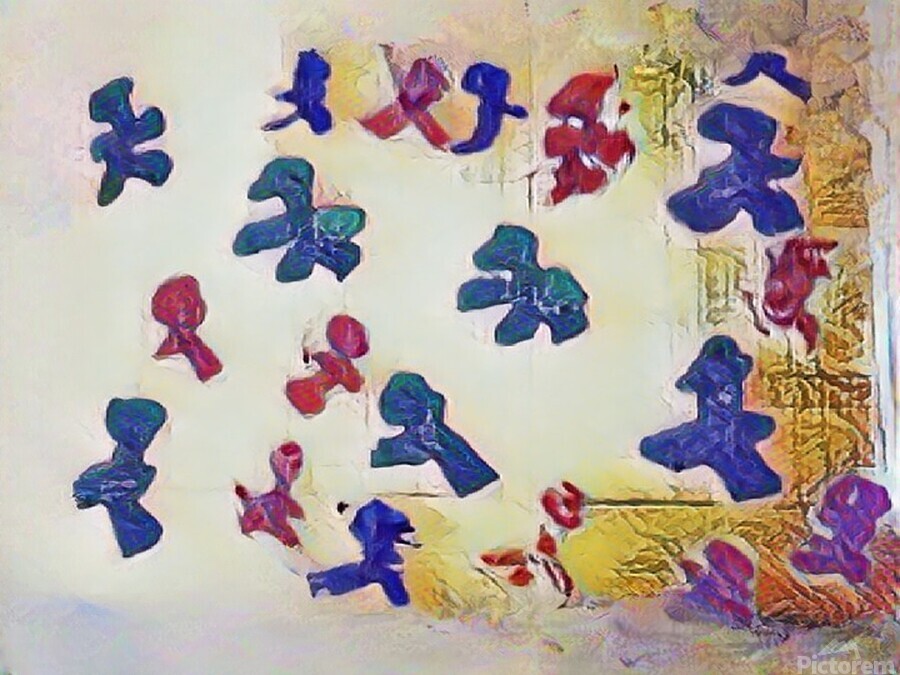 collage men by Luciano Wall Art