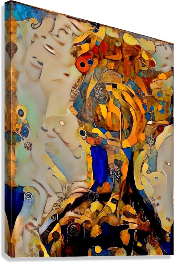 Abstract Colorful Surrealist Painting with Bold Patterns by Luciano ...