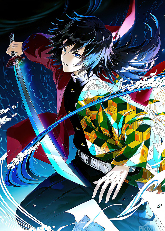 Giyu Tomioka by anime club Wall Art