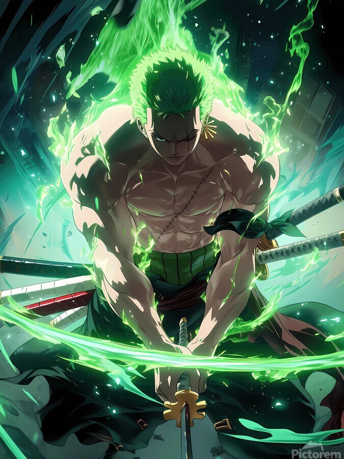 Roronoa Zoro by anime club Wall Art