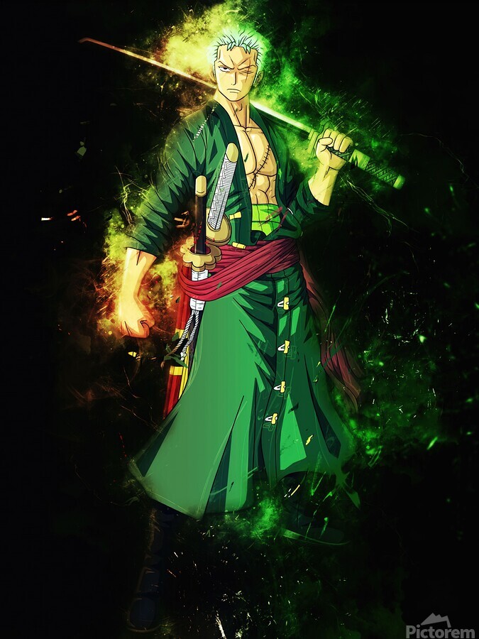 Roronoa Zoro by anime club Wall Art