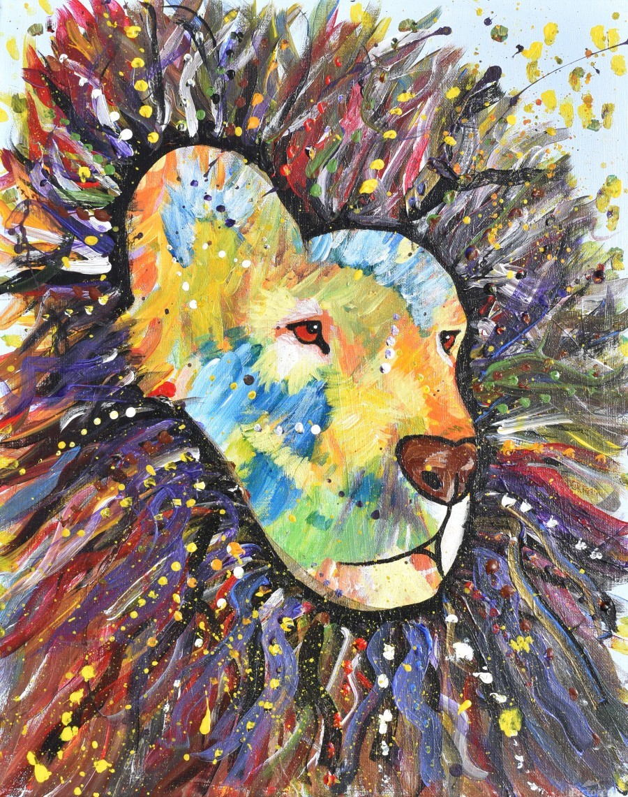 Lively Lion.Maggie Z by The Arc of the Capital Area Wall Art