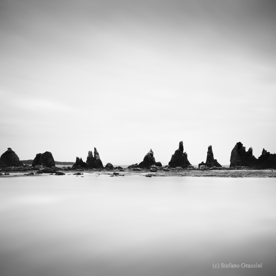 Hashigui Iwa rocks. Japan by Stefano Orazzini Wall Art