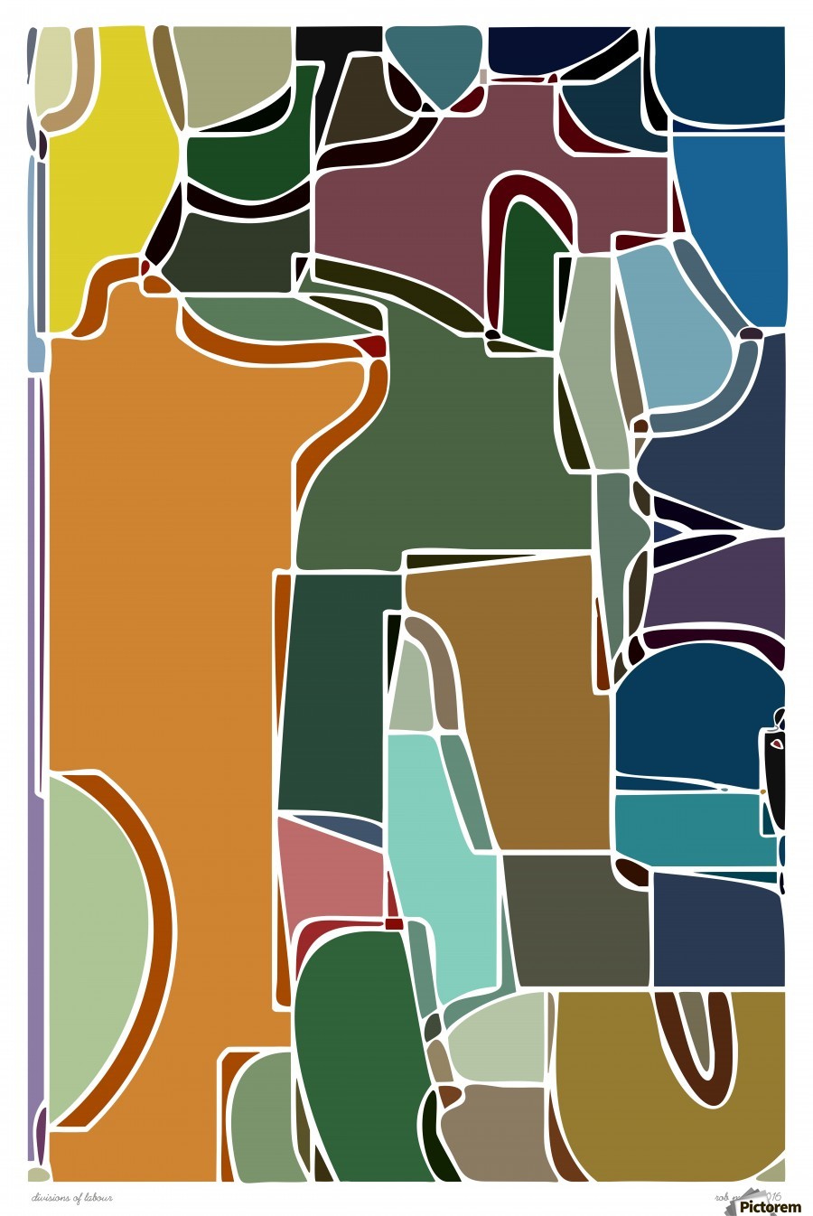 divisions of labour by Corps Xquis Wall Art