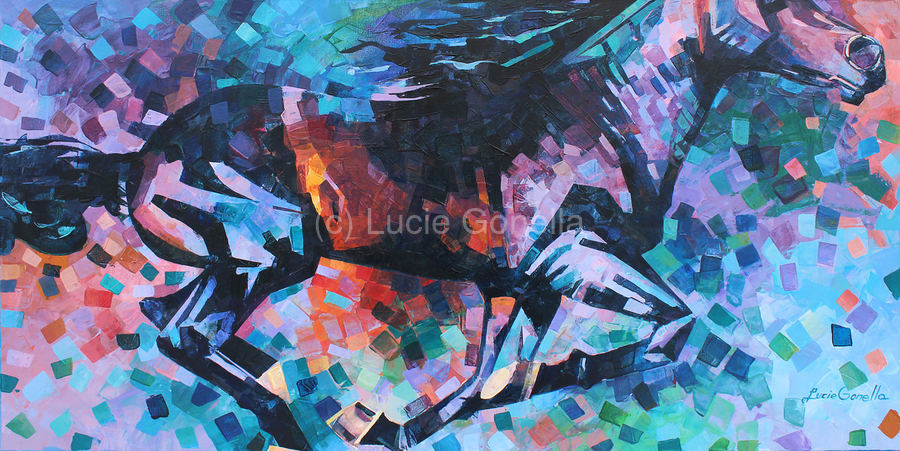 952 - Au fil darrivee by Lucie Gonella Wall Art