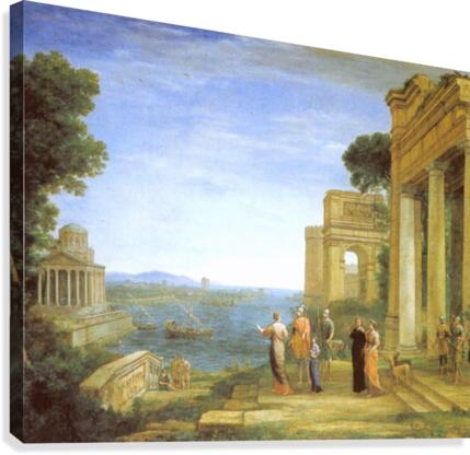 View of Carthage Dido and Aeneas to hunt by Claude Lorrain Wall Art