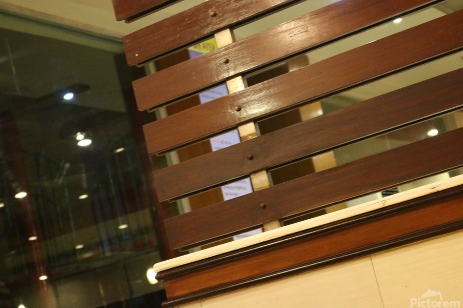 KFC Indoor Design Wooden Fence Wall by Jerrys Studio Wall Art