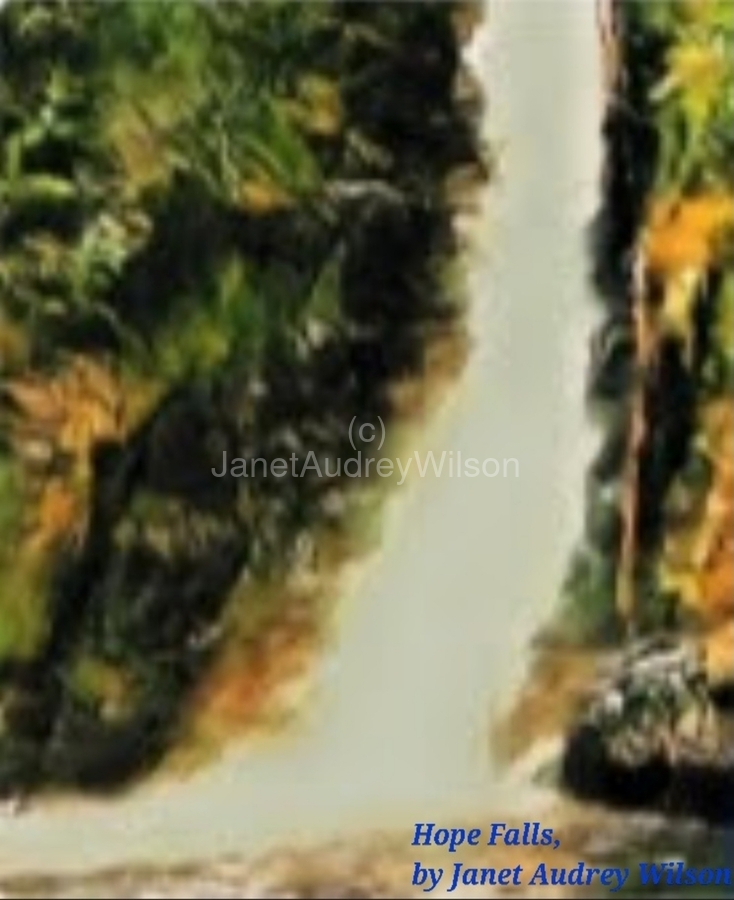 Hope Falls Janet Audrey Wilson by JanetAudreyWilson Wall Art