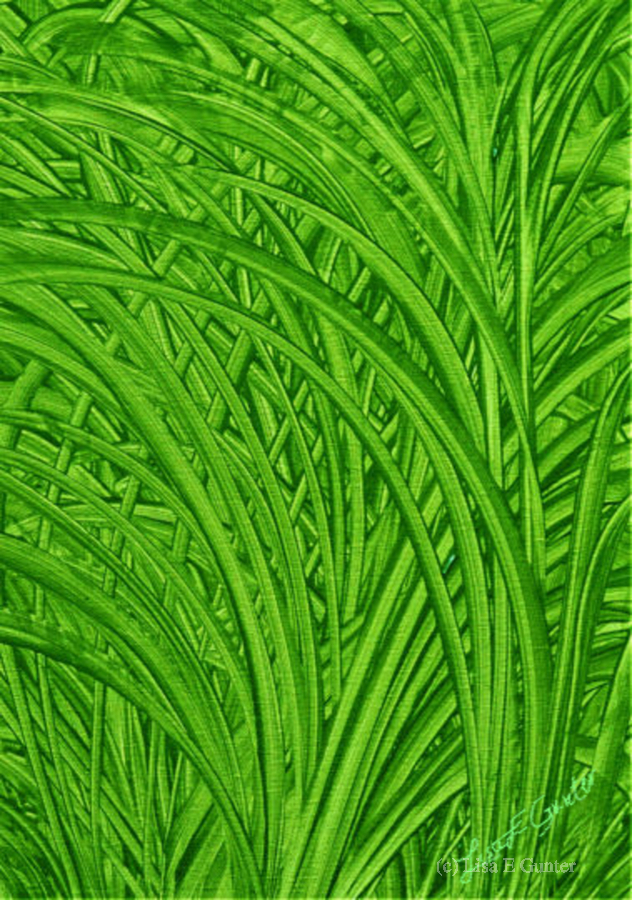 Green Relief by Lisa E Gunter Wall Art
