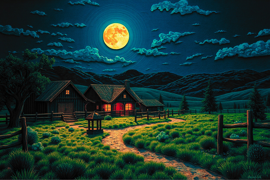 Moonlight Ranch by Concept Rally Wall Art