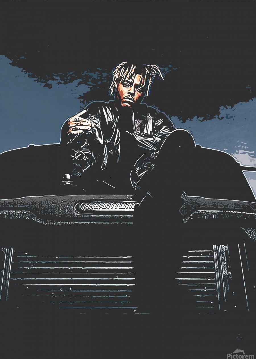 juice wrld king rapper by ThogiGio Wall Art