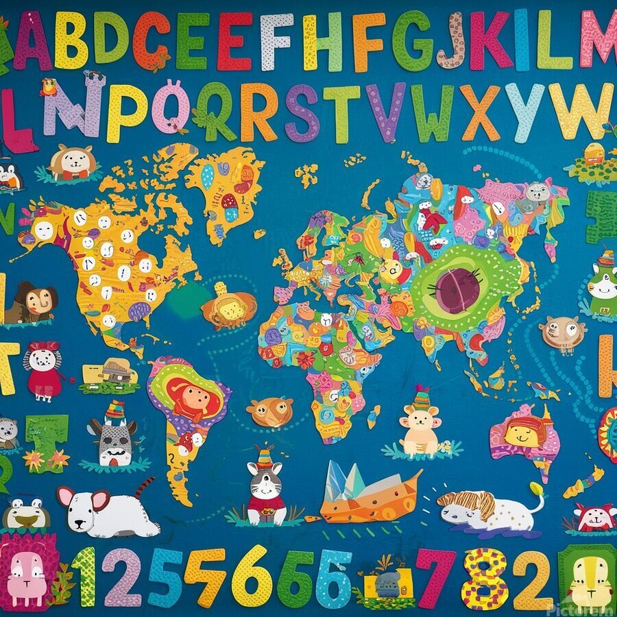 Creative and Educational Wall Art for Kids by Maha Ebrahim Wall Art