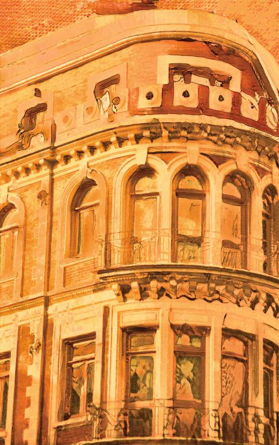 Historic Sepia-Toned Architectural Art of Beirut by Le Boulanger Wall Art