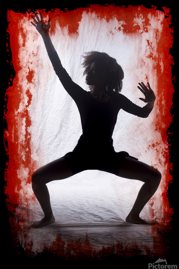Mercedes dancer modeling in studio by Daniel L Friend Wall Art