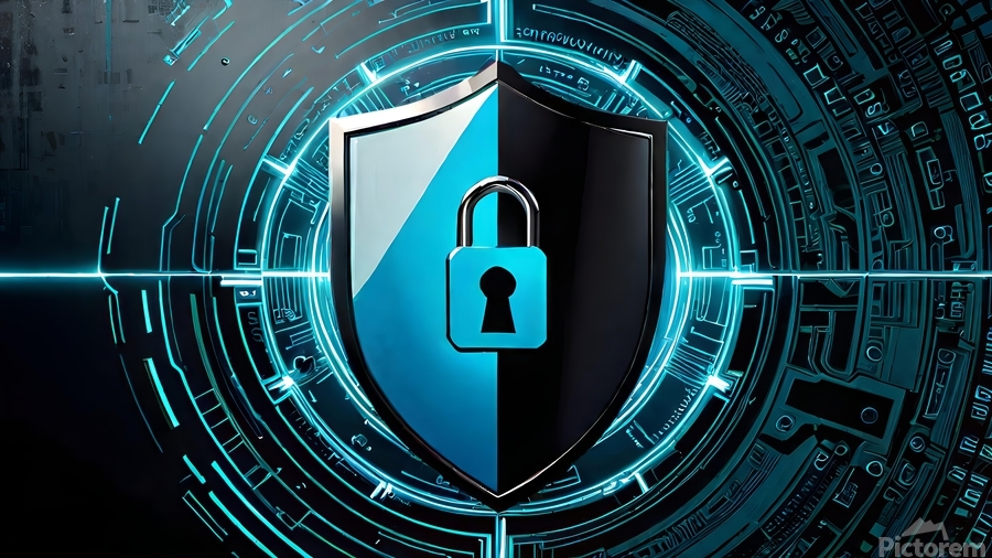 Cyber Shield by ImagineART Wall Art