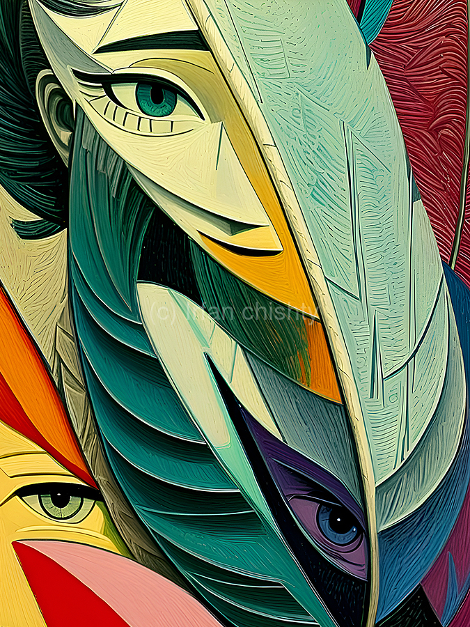 abstract art by Irfan chishty Wall Art