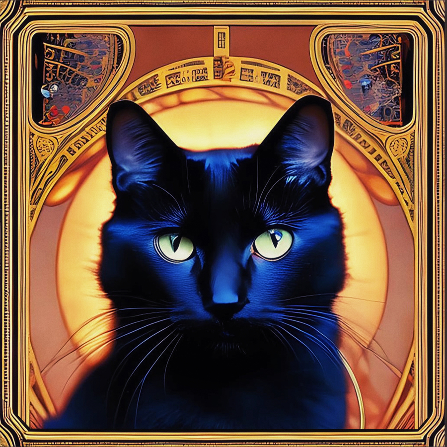 Egyptian Cat in Lavender by Bill Swartwout Photography Wall Art