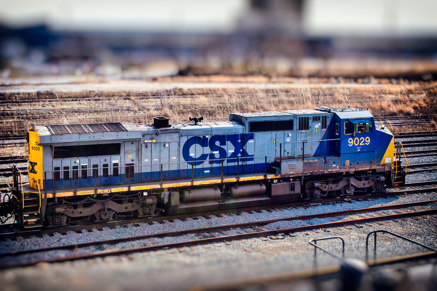 CSX 9029 Locomotive at Locust Point by Bill Swartwout Photography Wall Art