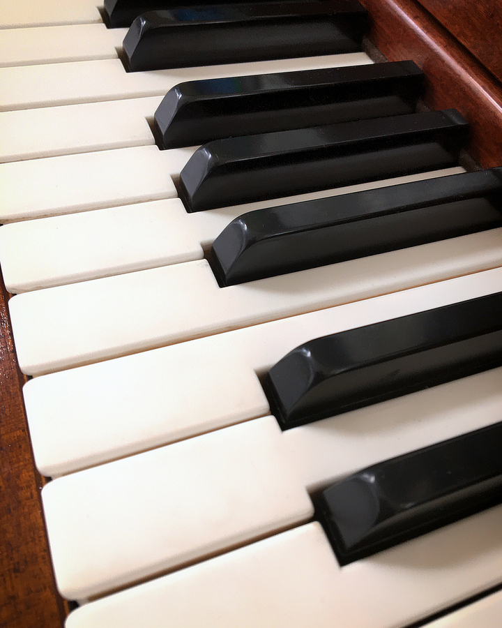 Piano Keys One Octave Plus by Bill Swartwout Photography Wall Art