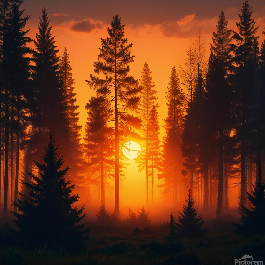 sunset pine