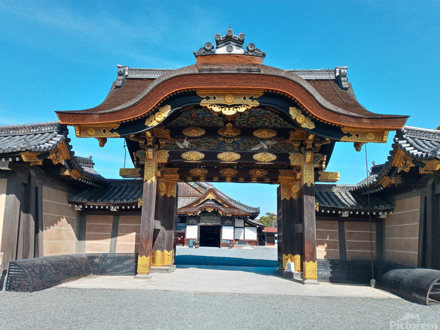 Nijo Castle Karamon Gate by Worlds Window Wall Art