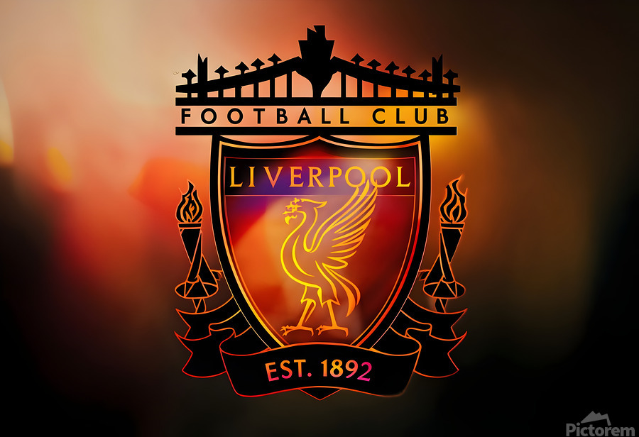 Retro-Futuristic Liverpool FC Emblem - Stylized Liverbird Design with ...