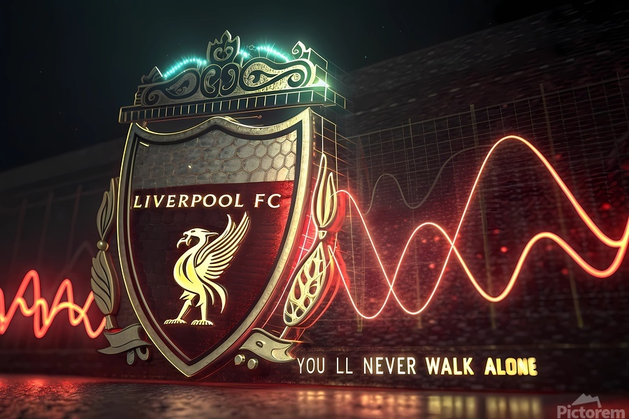 Liverpool FC Logo Reimagined in a Futuristic Techno-Aesthetic - Bold ...