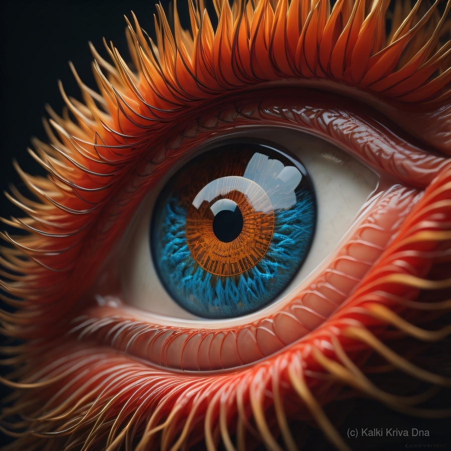 Photocell Eye Concept Art by Kalki Kriva Dna Wall Art