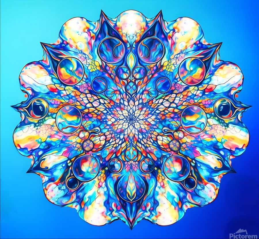 Stellar Mandala by Robin Painter Wall Art
