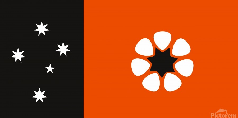 Australia northern territory flag by Tony Tudor Wall Art