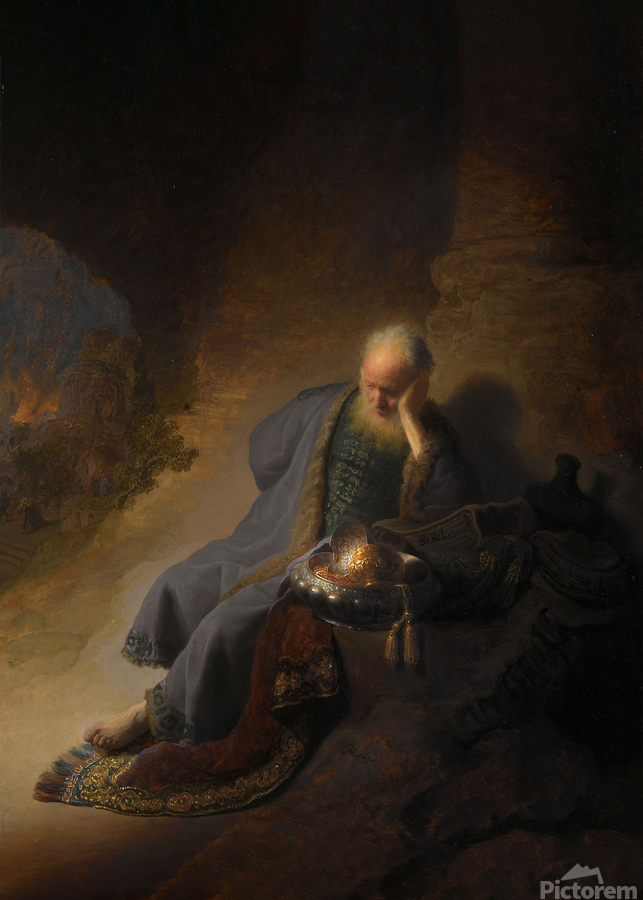 Jeremiah Lamenting the Destruction of Jerusalem by Tony Tudor Wall Art