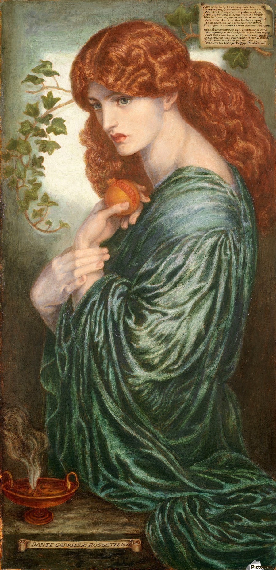 Proserpine par Dante Gabriel Rossetti