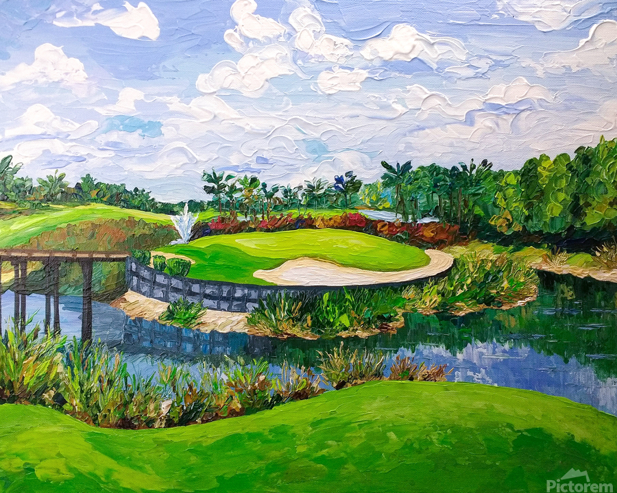 golf course by Olga Tkachyk Wall Art