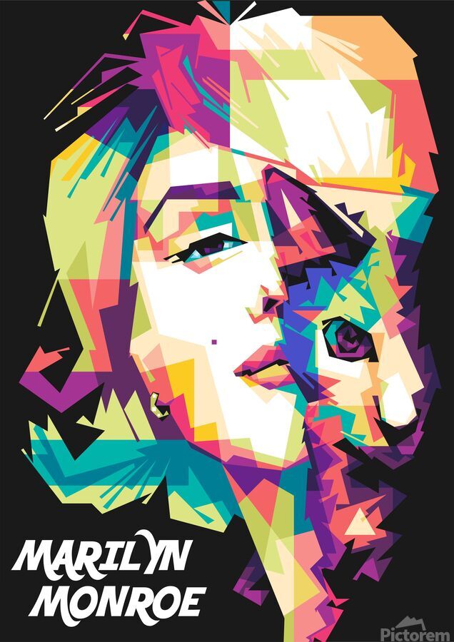 Marilyn Monroe by Asran creative Wall Art