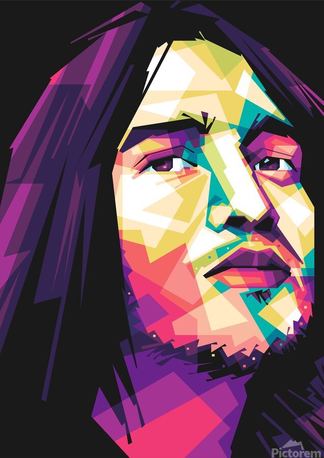 John frusciante wpap style by Asran creative Wall Art
