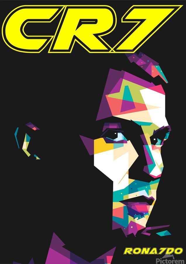 Cristiano Ronaldo by Asran creative Wall Art