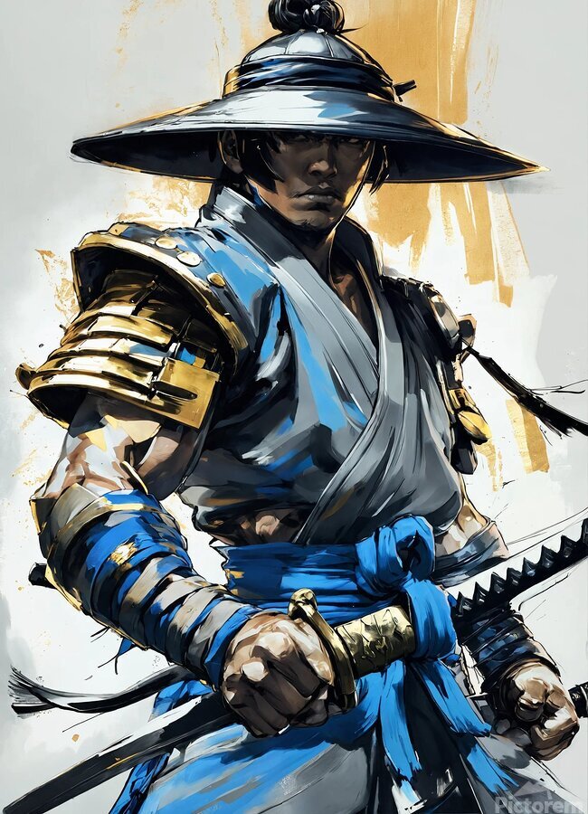 Full-body fighting pose by Nasari Wall Art