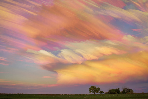 Pastel Painted Big Country Sky by Bo Insogna Wall Art