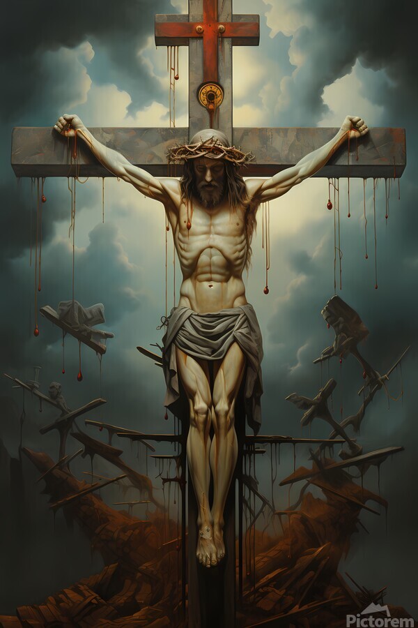 Surreal Vision: Jesus on the Cross in Surrealist Artistry by Thy Art ...