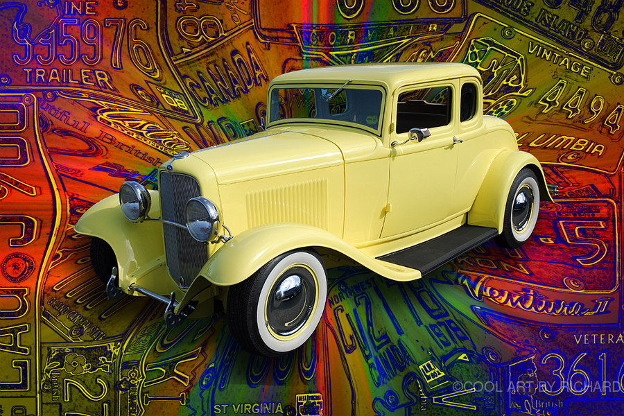 1932 Ford Coupe by COOL ART BY RICHARD Wall Art