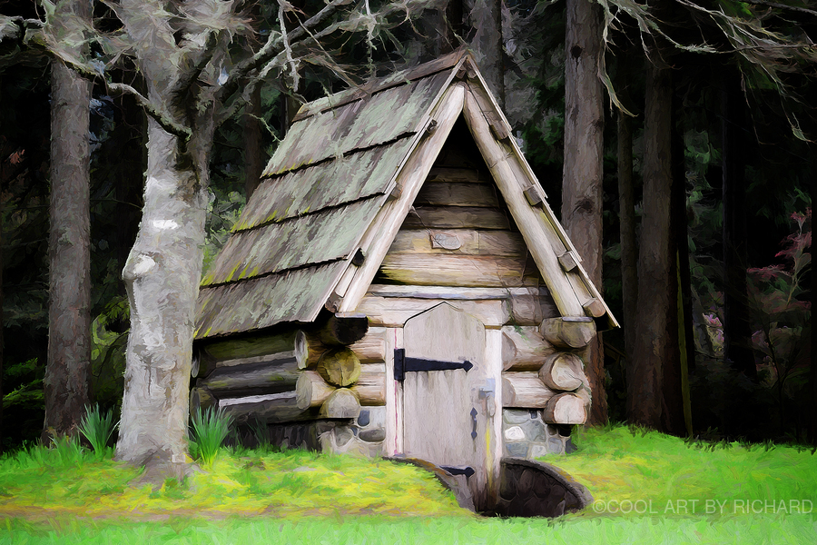 Old Root House by COOL ART BY RICHARD Wall Art