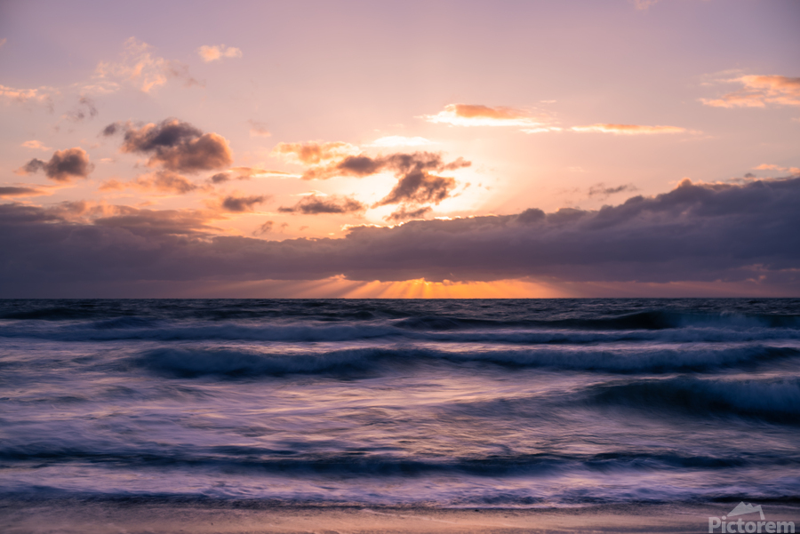 Turtle Beach Sunset by Kelley Richens Wall Art