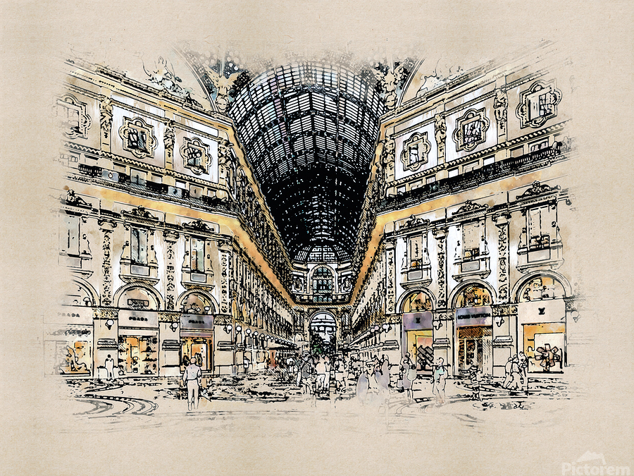 THE DRAWING ROOM OF MILAN by Sergio Cerrato Wall Art