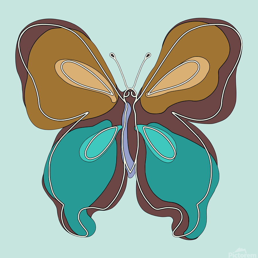 POP ART BUTTERFLY by Sergio Cerrato Wall Art